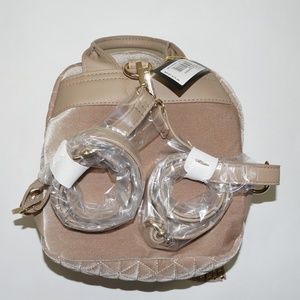 bebe | Bags | Bebe Champagne Velvet Quilted Mini Backpack | Poshmark